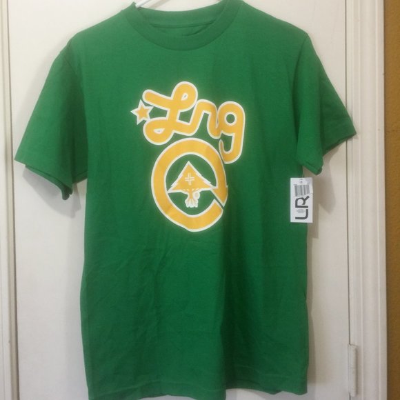 Lrg | Shirts | Lrg Lifted Research Group Mens Green And Yellow Rasta Recycle Logo Tshirt | Poshmark